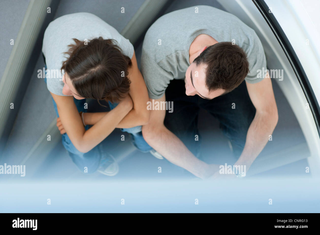 Overhead side view young hi-res stock photography and images - Alamy