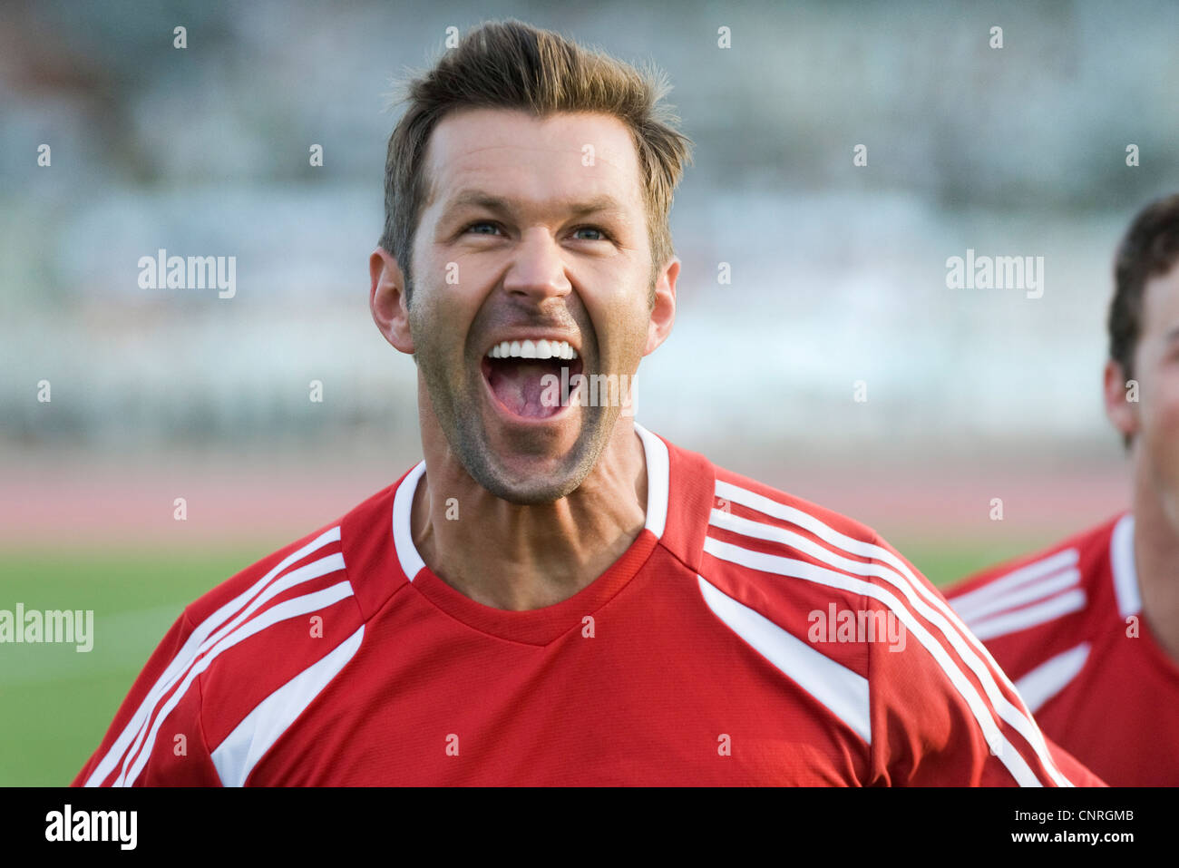 Soccer players in red uniforms hi-res stock photography and images - Alamy