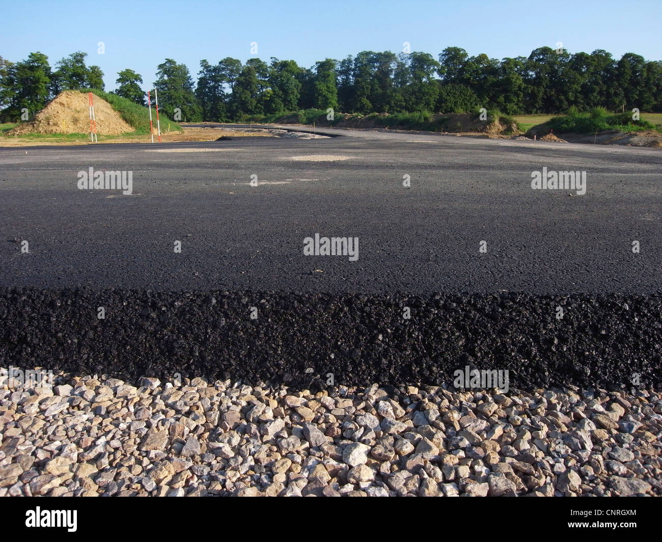 new asphaltic surface in housing estate Stock Photo - Alamy