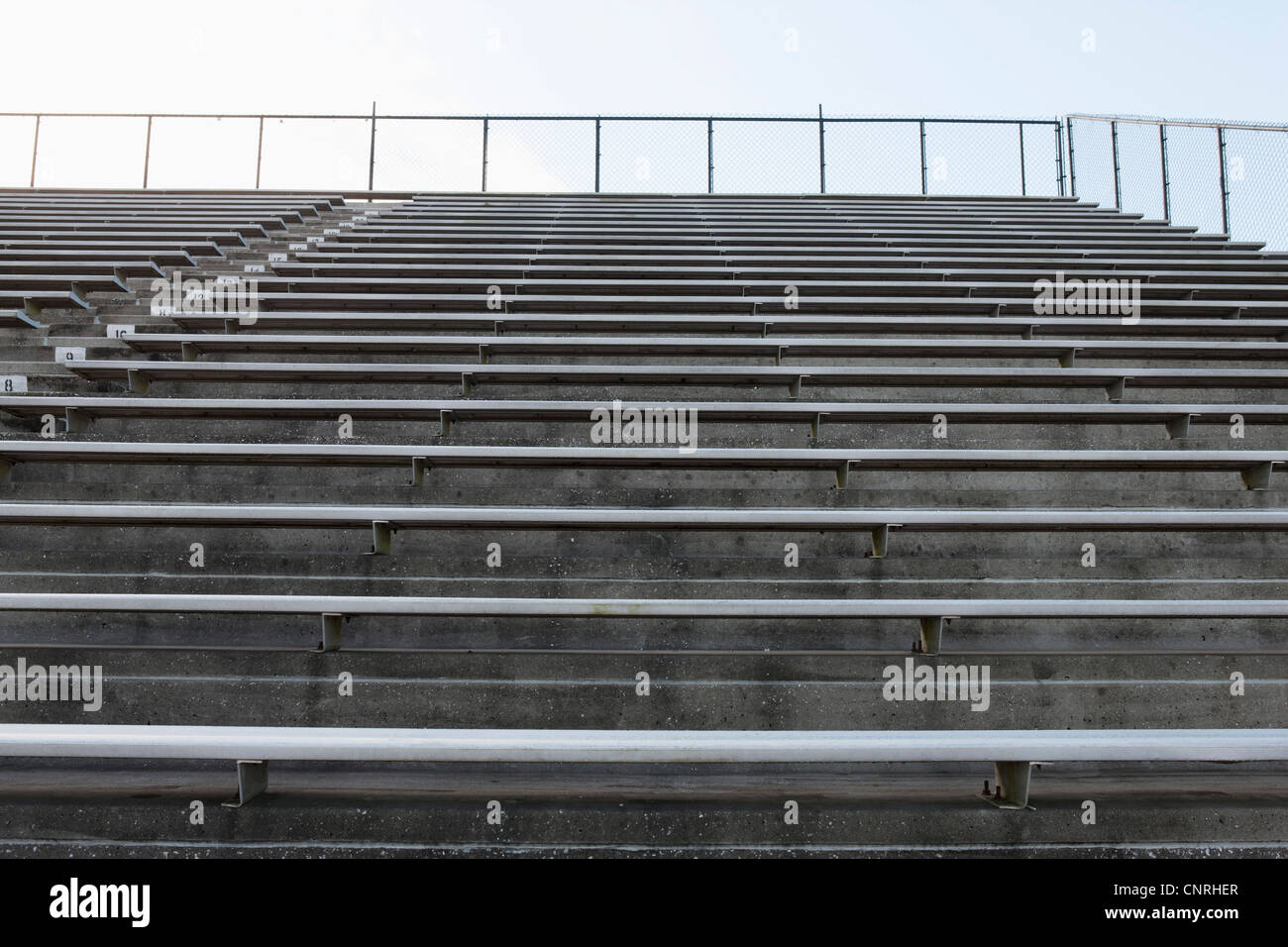Empty stadium bleachers Stock Photo - Alamy