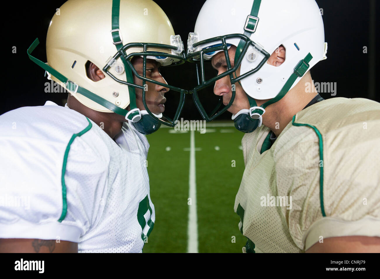 Two football players face to face hi-res stock photography and images ...