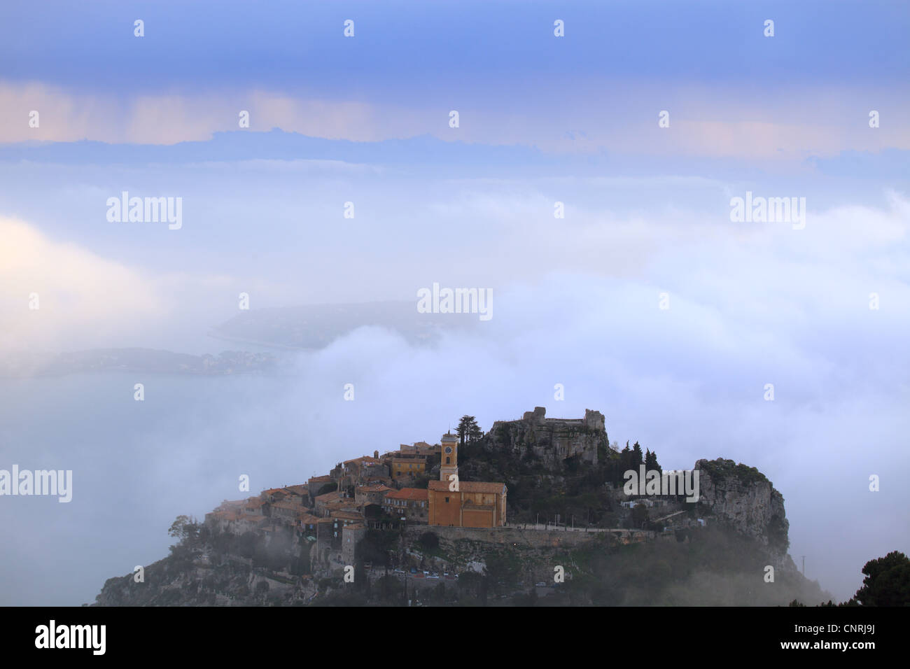 The perched village of Eze above the clouds Stock Photo - Alamy