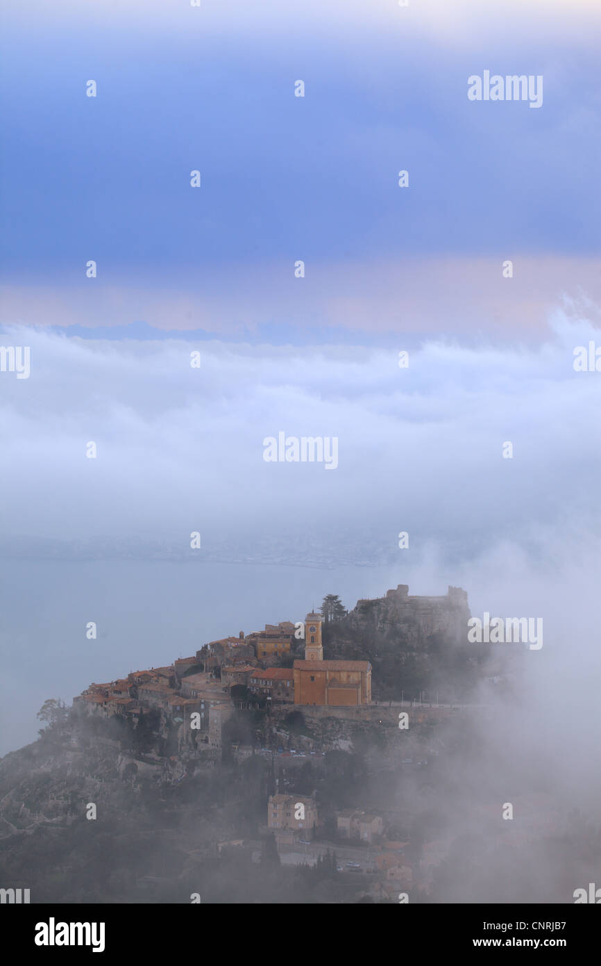 The perched village of Eze above the clouds Stock Photo - Alamy