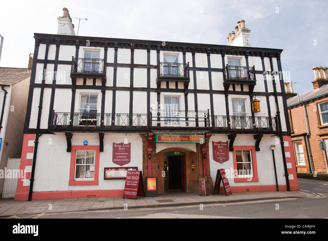 The Kings Arms Hotel in Lockerbie, Scotland, UK Stock Photo - Alamy
