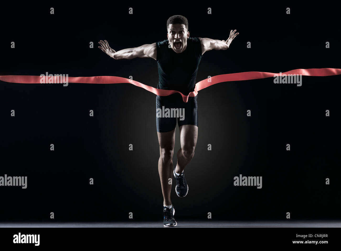 Finish line ribbon hi-res stock photography and images - Alamy