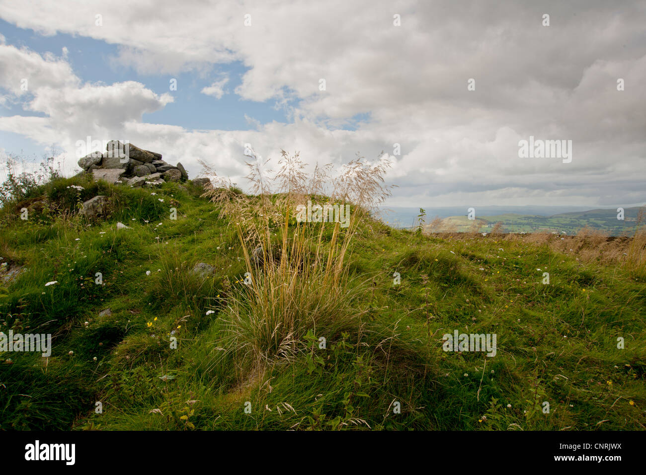 Ruin of Sir Watkins Tower at Worlds End, Cyrn y Brain, North Wales ...
