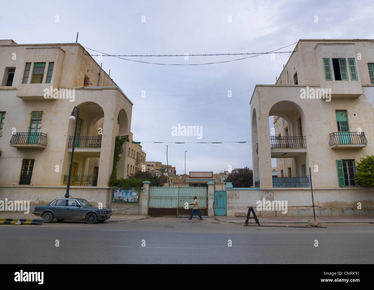 Old colonial building, Benghazi Stock Photo - Alamy