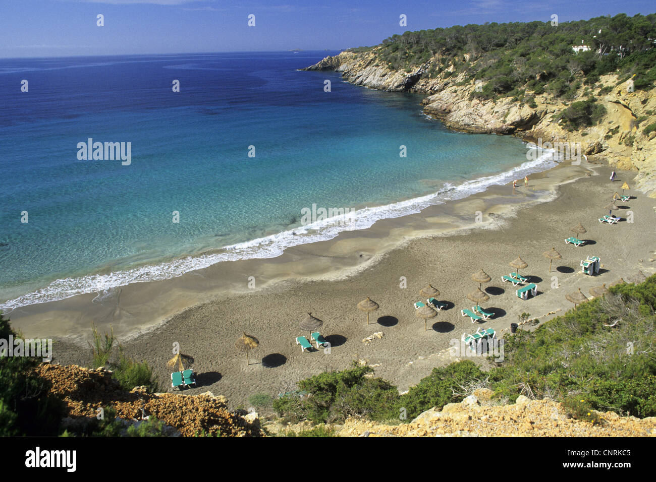 beach at Cala Boix, Spain, Balearen, Ibiza Stock Photo - Alamy