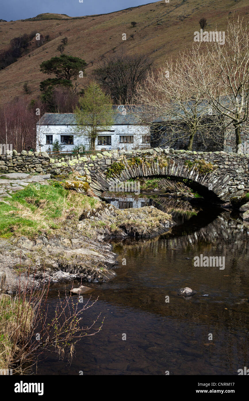 The Bridge, Watendlath, Lake District National Park, Cumbria Stock ...
