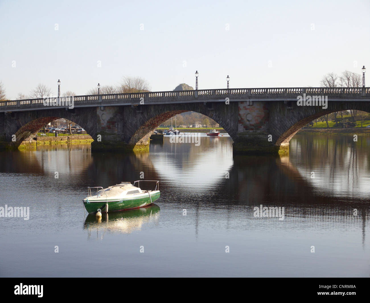 The River leven and old Dumbarton Bridge, Dumbarton, Scotland Stock ...
