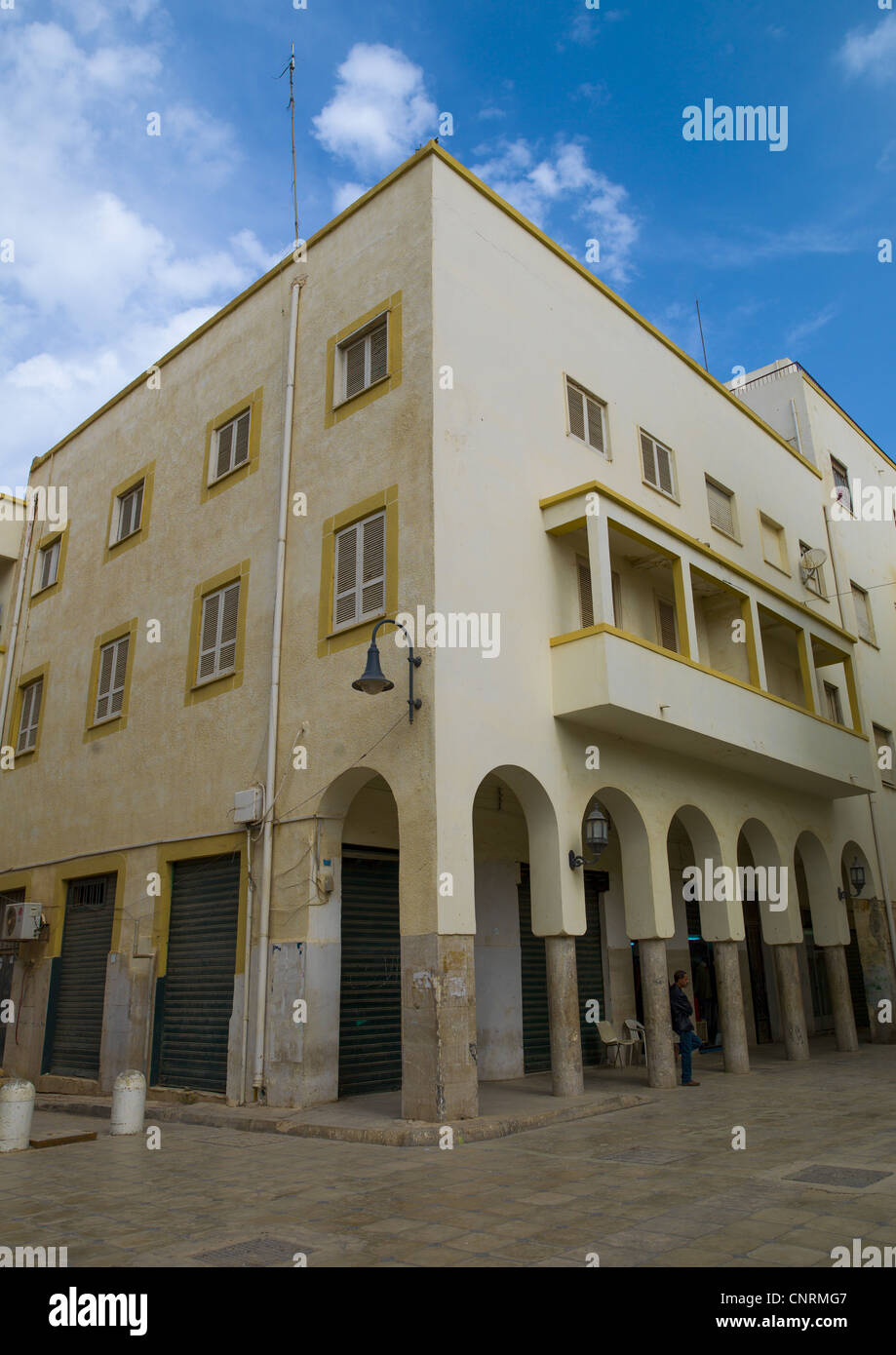 Benghazi old Italian colonial quarter, Libya Stock Photo - Alamy
