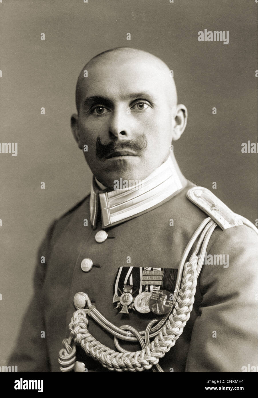 military, German officer (first lieutenant), portrait, by court ...