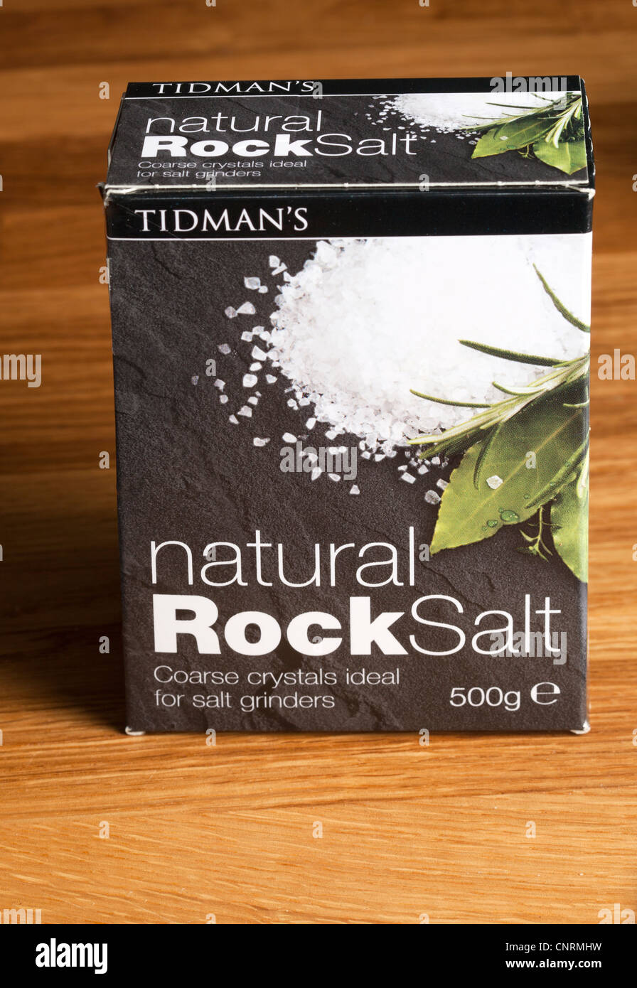 Tidmans Coarse Rock Salt Granules Stock Photo - Alamy