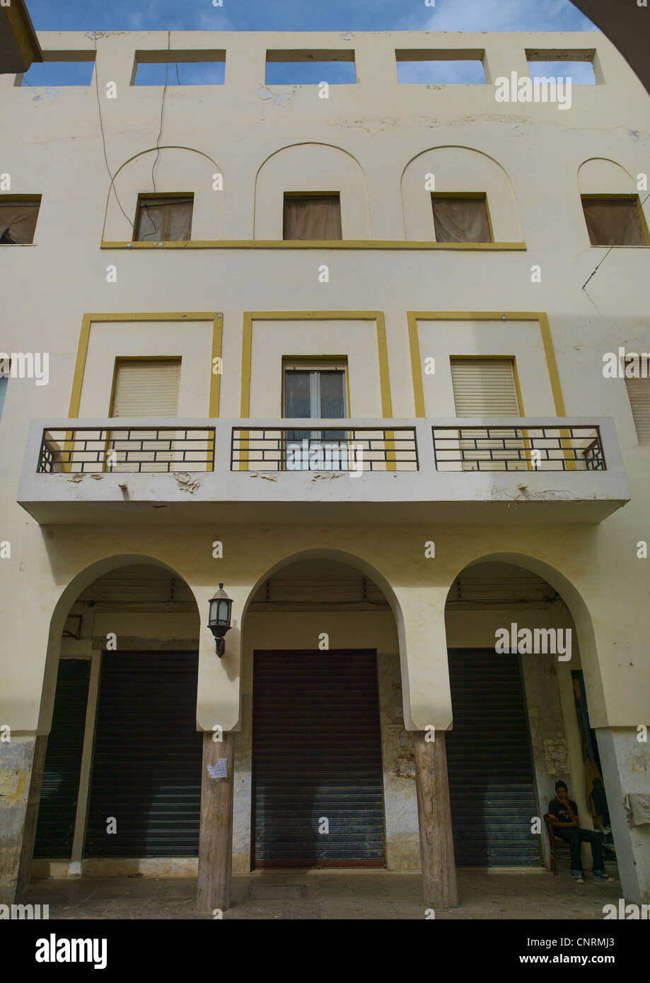 Benghazi colonial building Libya Stock Photo - Alamy