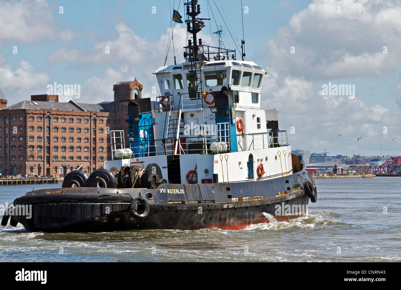 Liverpool Tug SMIT WATERLOO in Birkenhead Docks, Merseyside Stock Photo ...