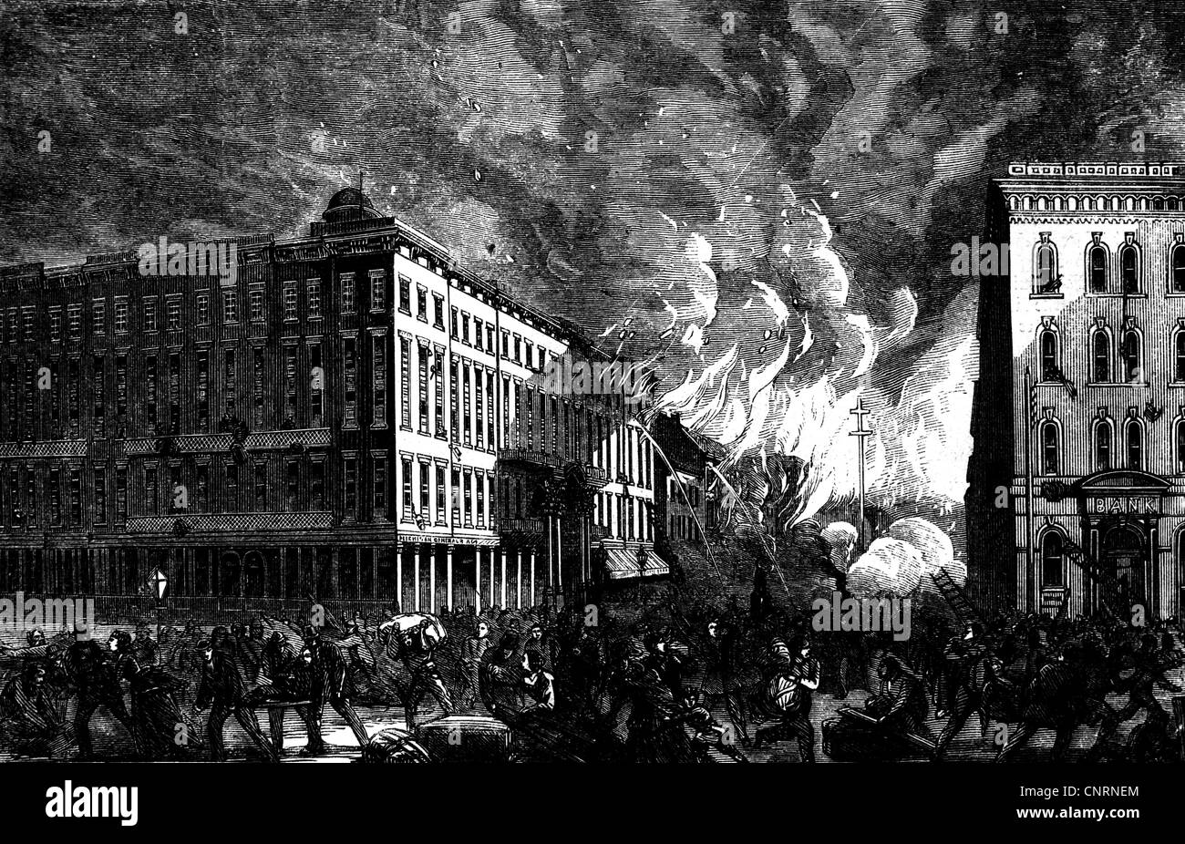 1871 the great chicago fire hi-res stock photography and images - Alamy
