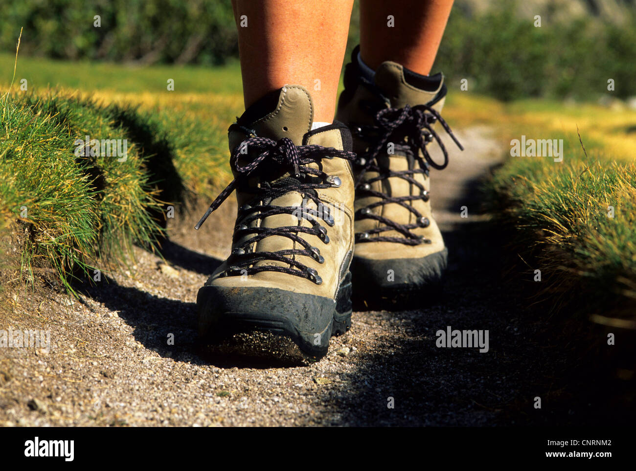 Womans feet on footpath hi-res stock photography and images - Alamy