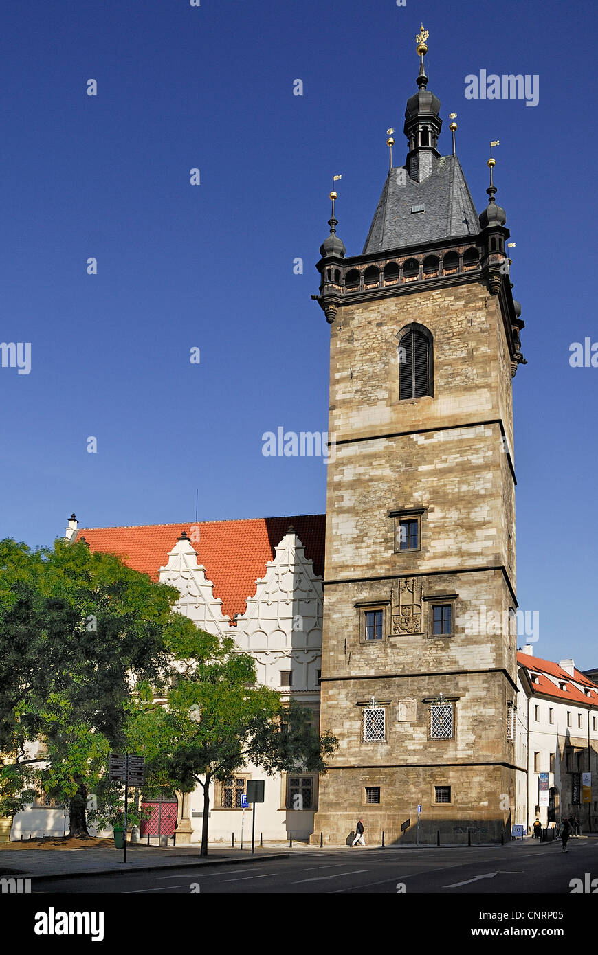 Prague Charles Square New Town Hall Stock Photo - Alamy