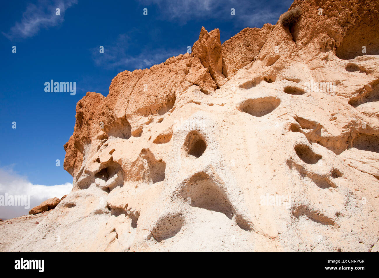 Eroded rock formations near Jebel Sirwa in the Anti Atlas mountains of ...
