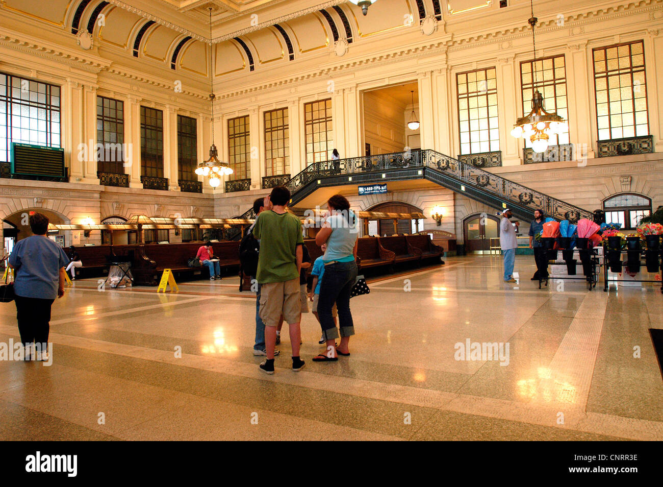 New Jersey commuters in the Hoboken Terminal Stock Photo - Alamy