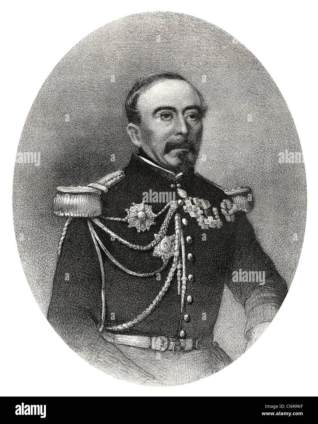 the French politician and General Charles-Marie-Auguste, 19th Century ...