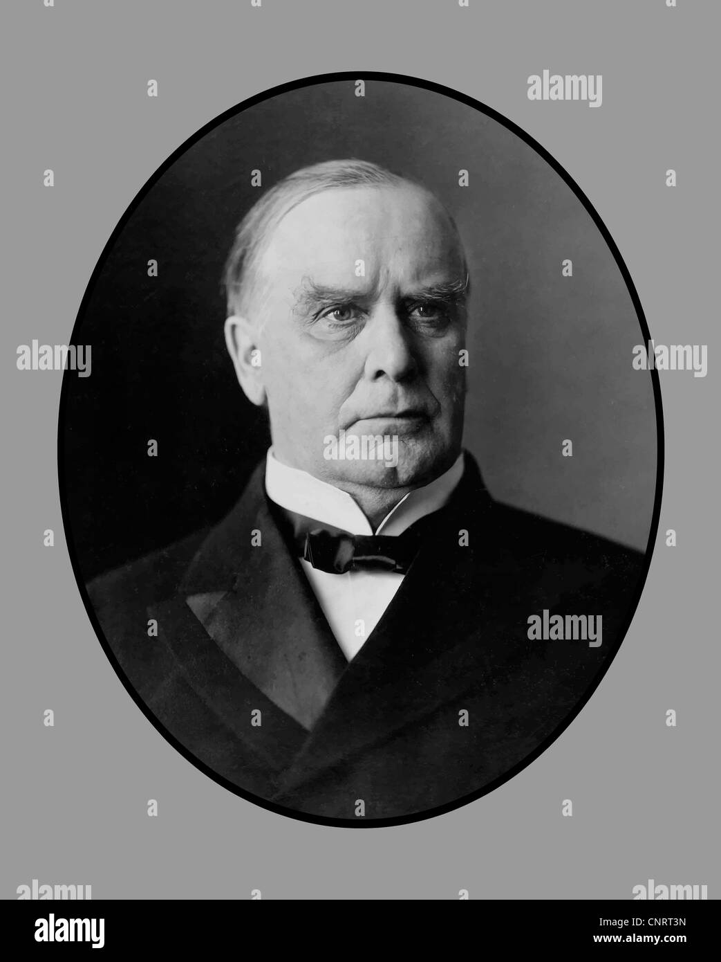 Vector portrait of President William McKinley, Jr Stock Photo - Alamy