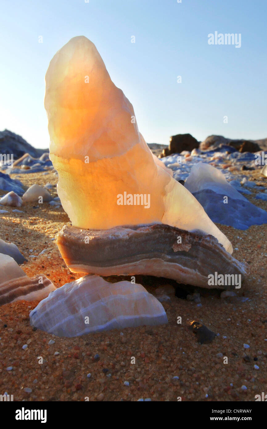 Calcite crystals in the white desert hi-res stock photography and ...