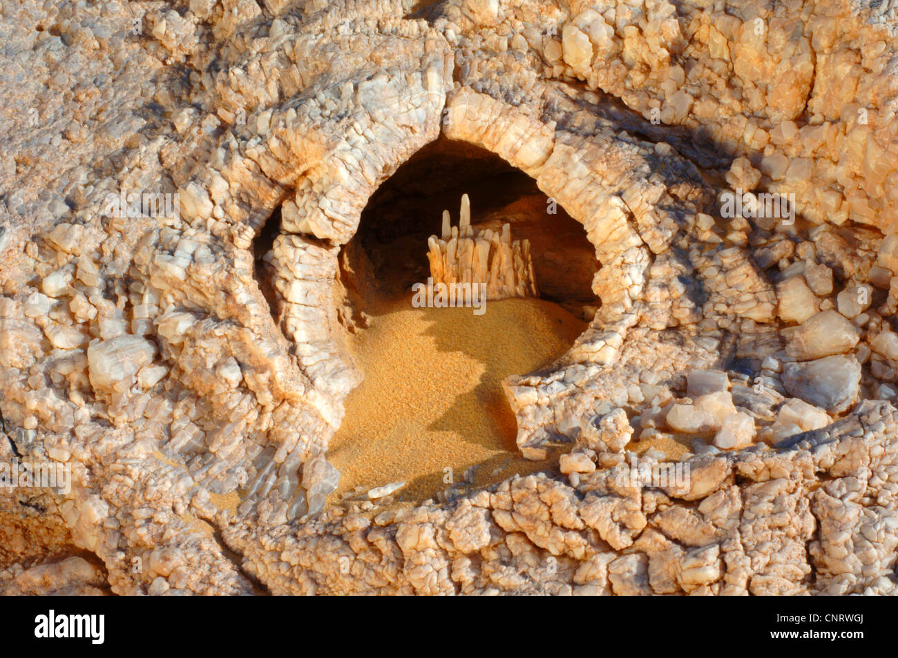 calcite crystals, Egypt, White Desert National Park Stock Photo - Alamy