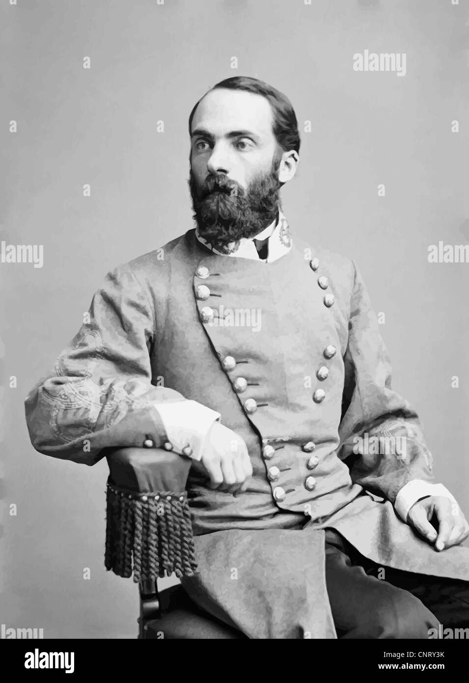 Digitally restored vector portrait of General Joseph Wheeler Stock ...