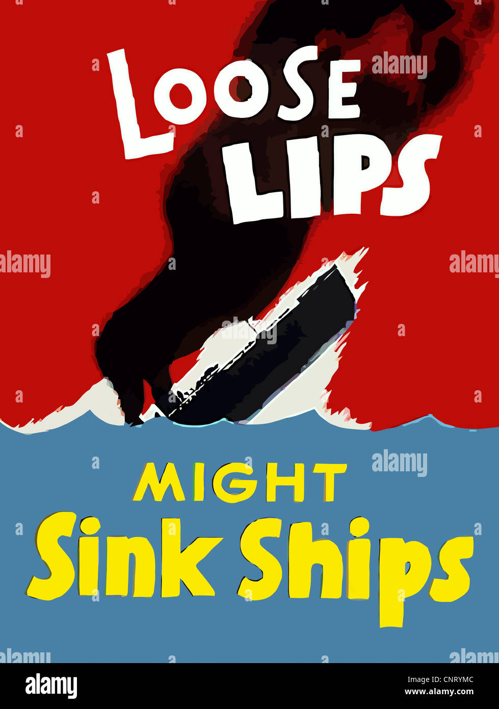 Digitally restored propaganda war poster Stock Photo - Alamy