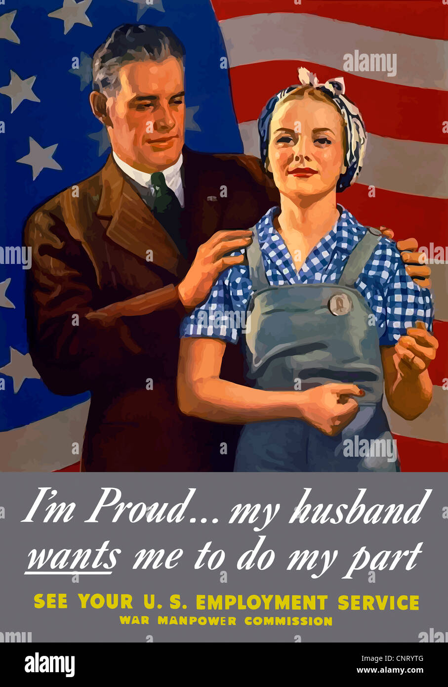 Wwii couple illustration hi-res stock photography and images - Alamy