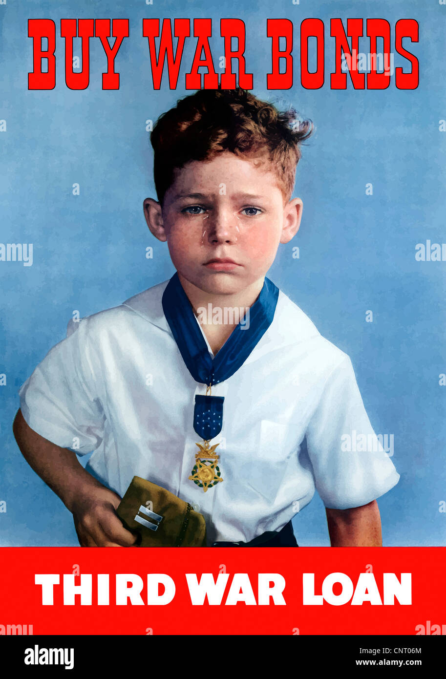 Digitally restored propaganda war poster Stock Photo - Alamy