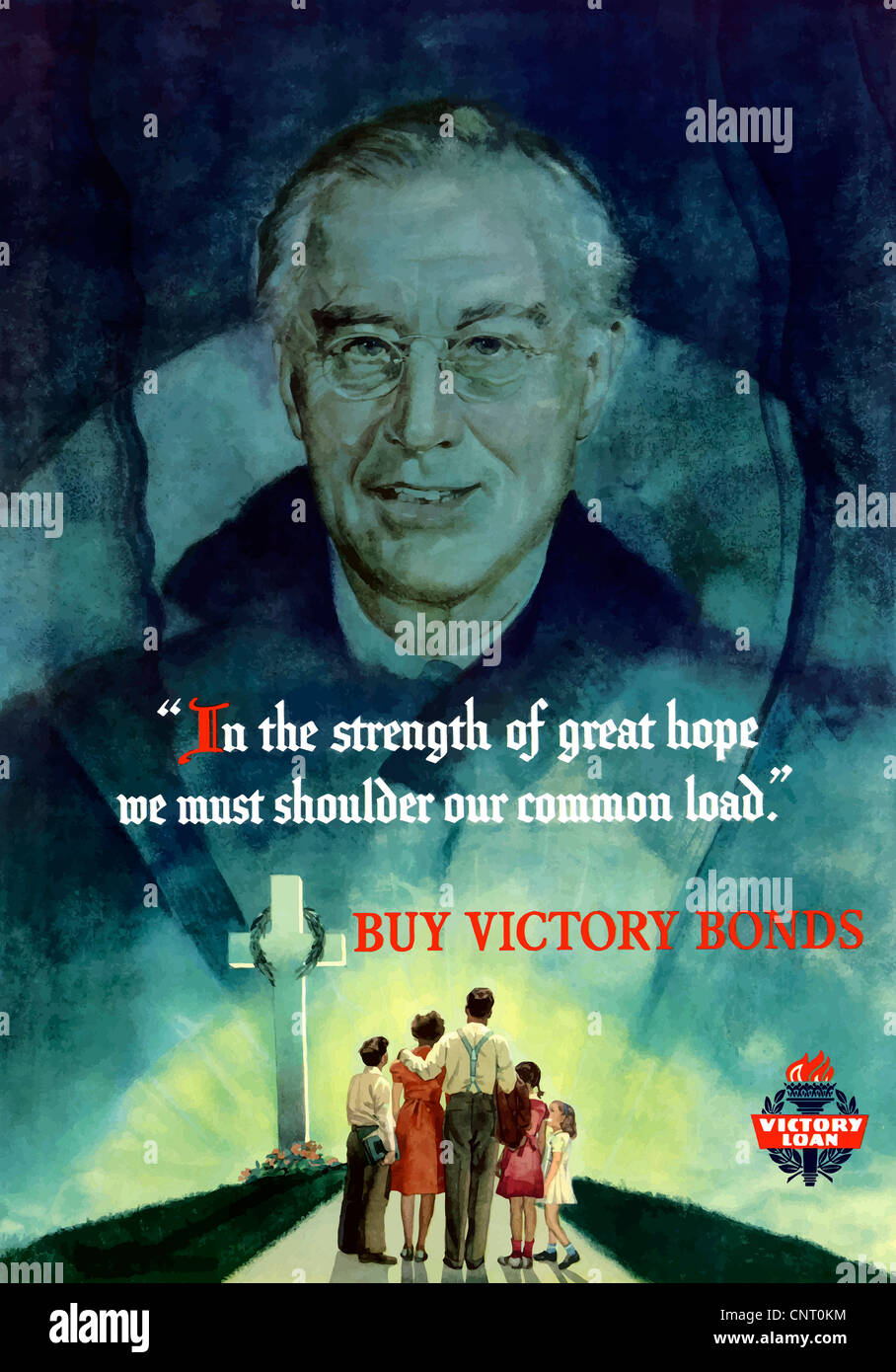 Digitally restored propaganda war poster Stock Photo - Alamy