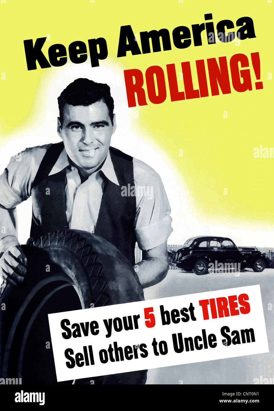 Wwii poster car hi-res stock photography and images - Alamy