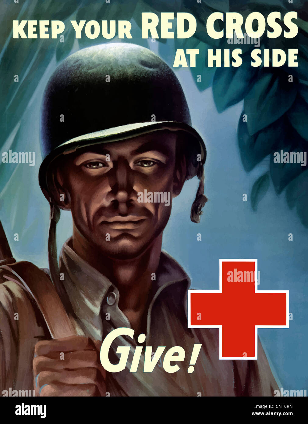 Digitally restored propaganda war poster Stock Photo - Alamy