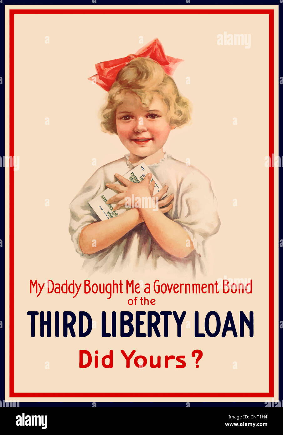 Digitally restored war propaganda poster Stock Photo - Alamy