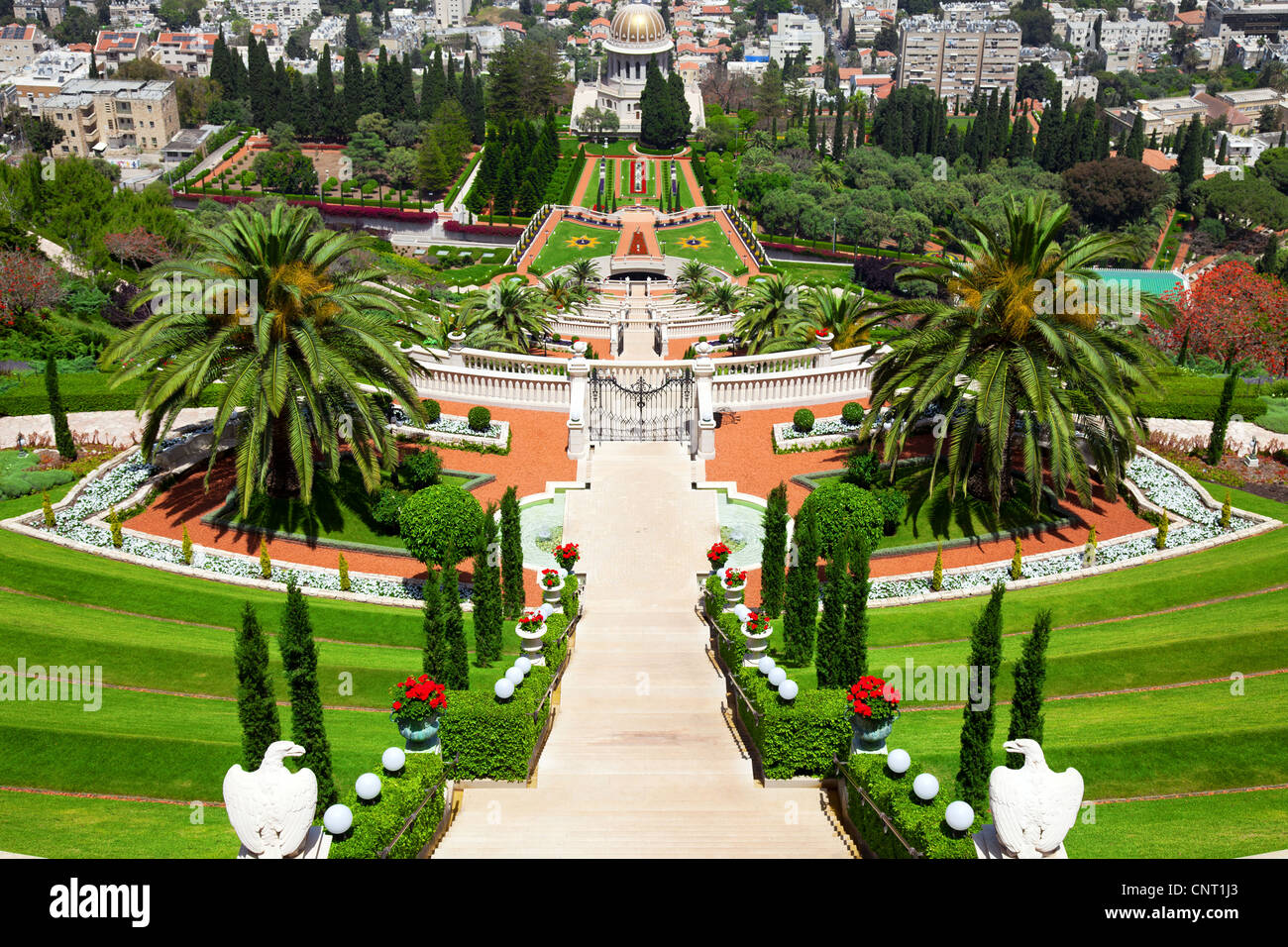 Bahai Gardens in Haifa Israel Stock Photo - Alamy