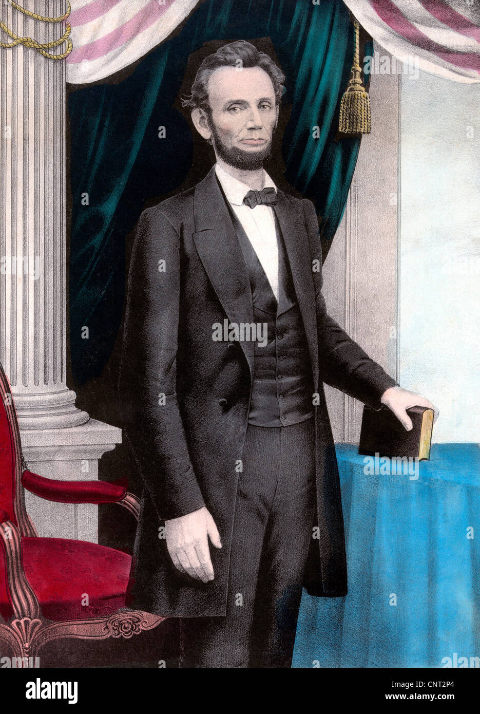Digitally restored Civil War era color painting of President Abraham ...