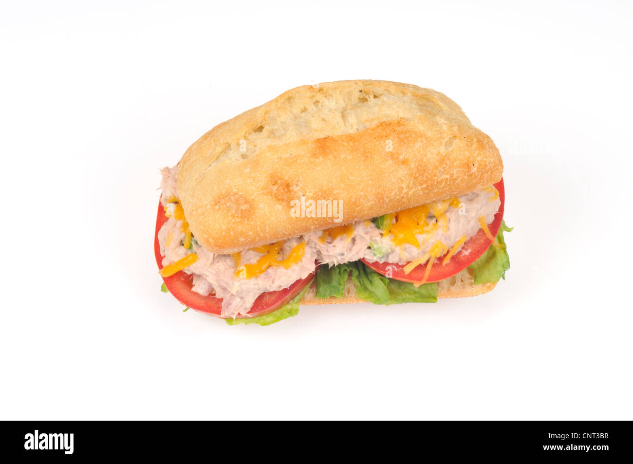 Tuna melt sandwich on a ciabatta roll Stock Photo - Alamy