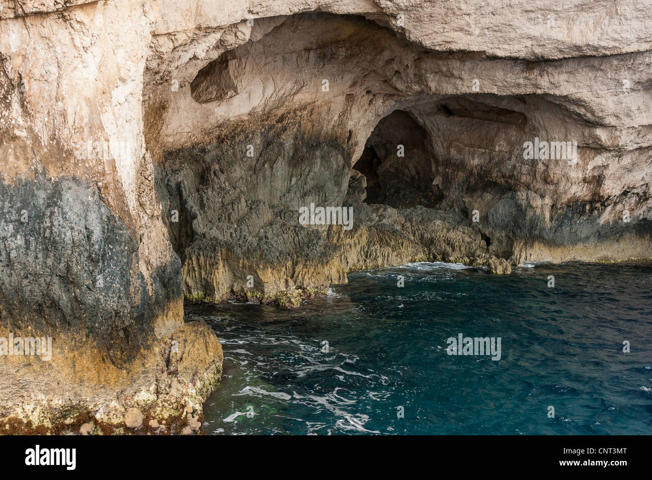 Boat trip between Smugglers Cove and Porto Vroma Stock Photo - Alamy