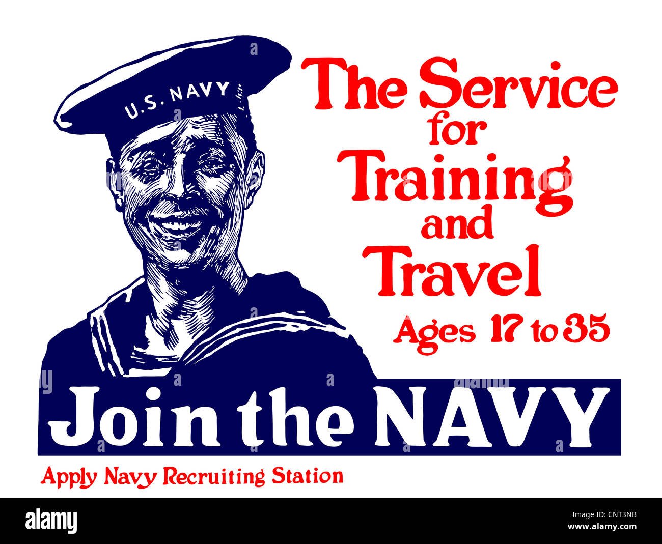 Vintage world war poster sailor hi-res stock photography and images - Alamy