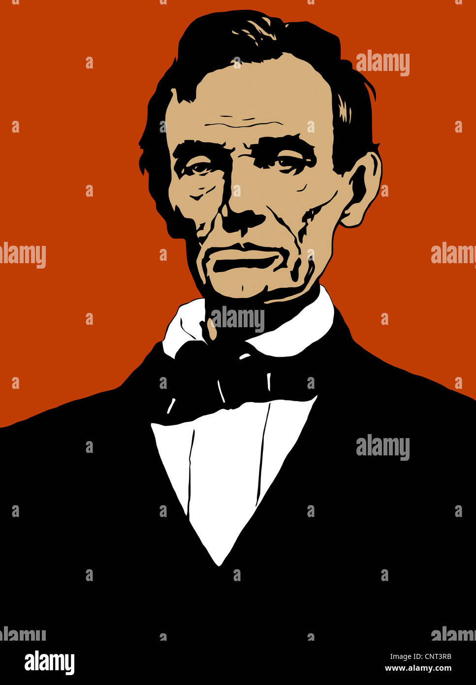 Vintage Civil War era print of President Abraham Lincoln Stock Photo ...