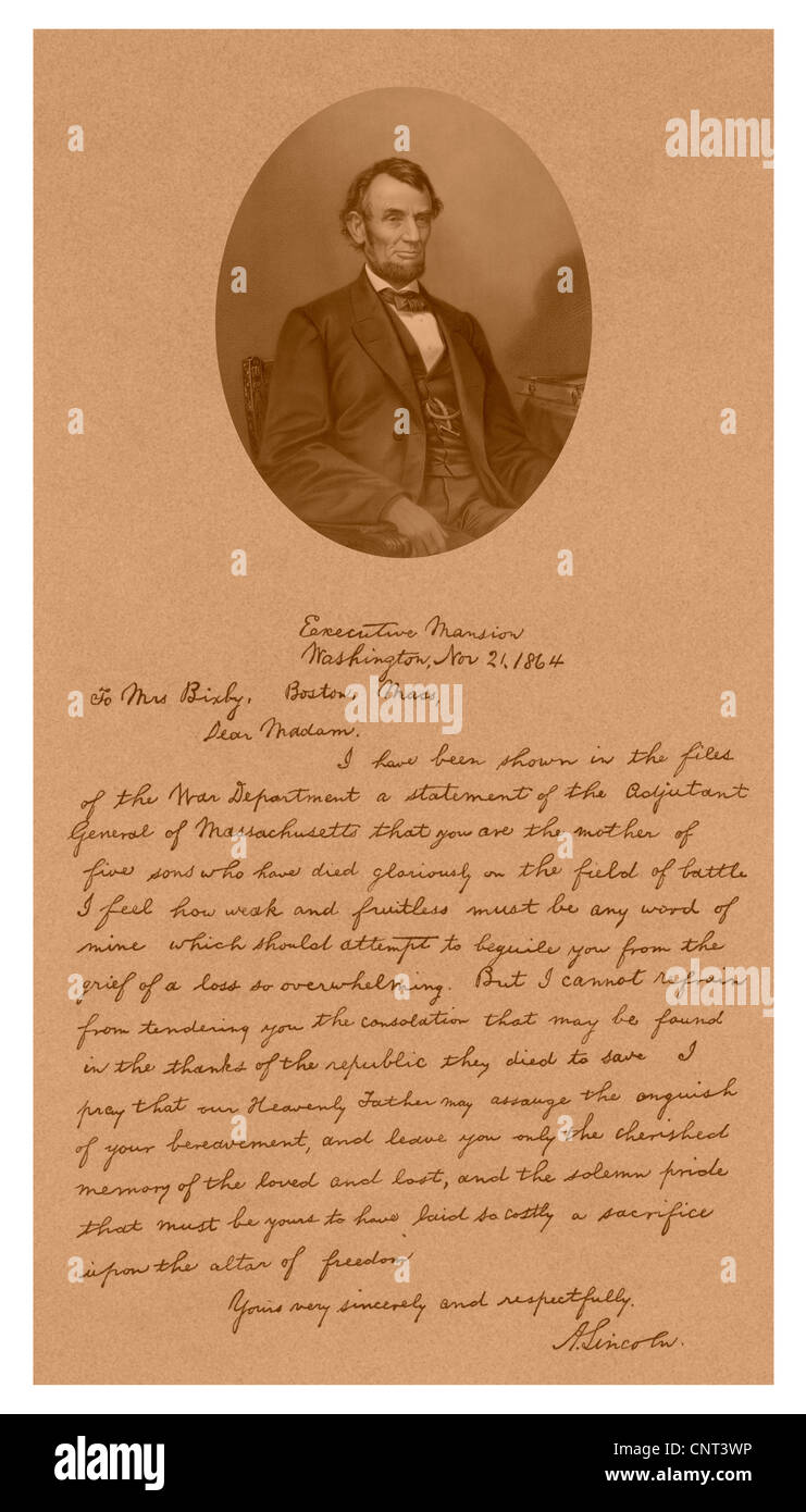 Vintage American History print of President Abraham Lincoln and his ...