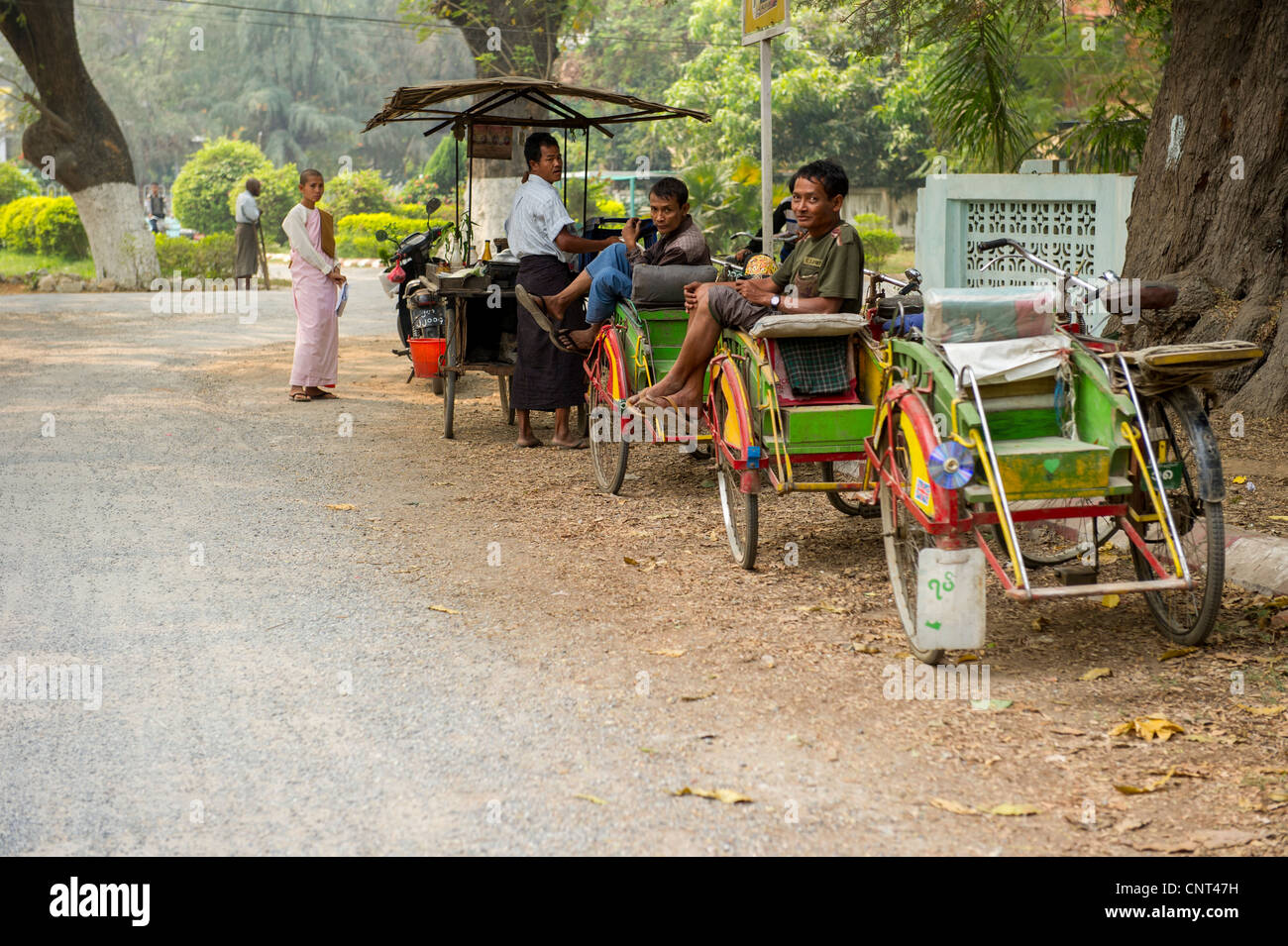 Street scene in Sagaing Myanmar Stock Photo - Alamy