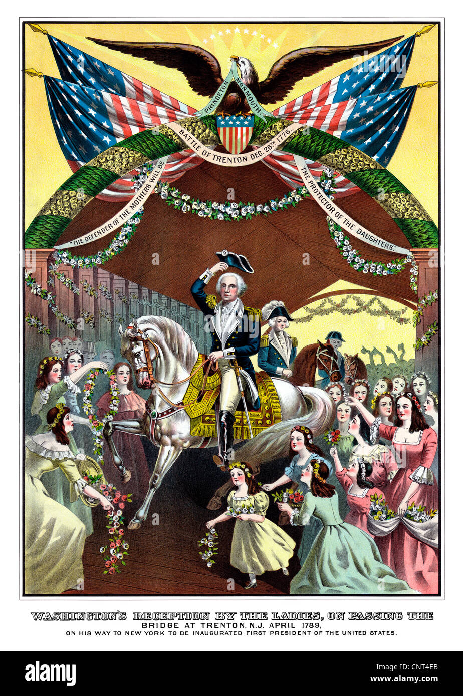 George washington riding a horse Cut Out Stock Images & Pictures - Alamy