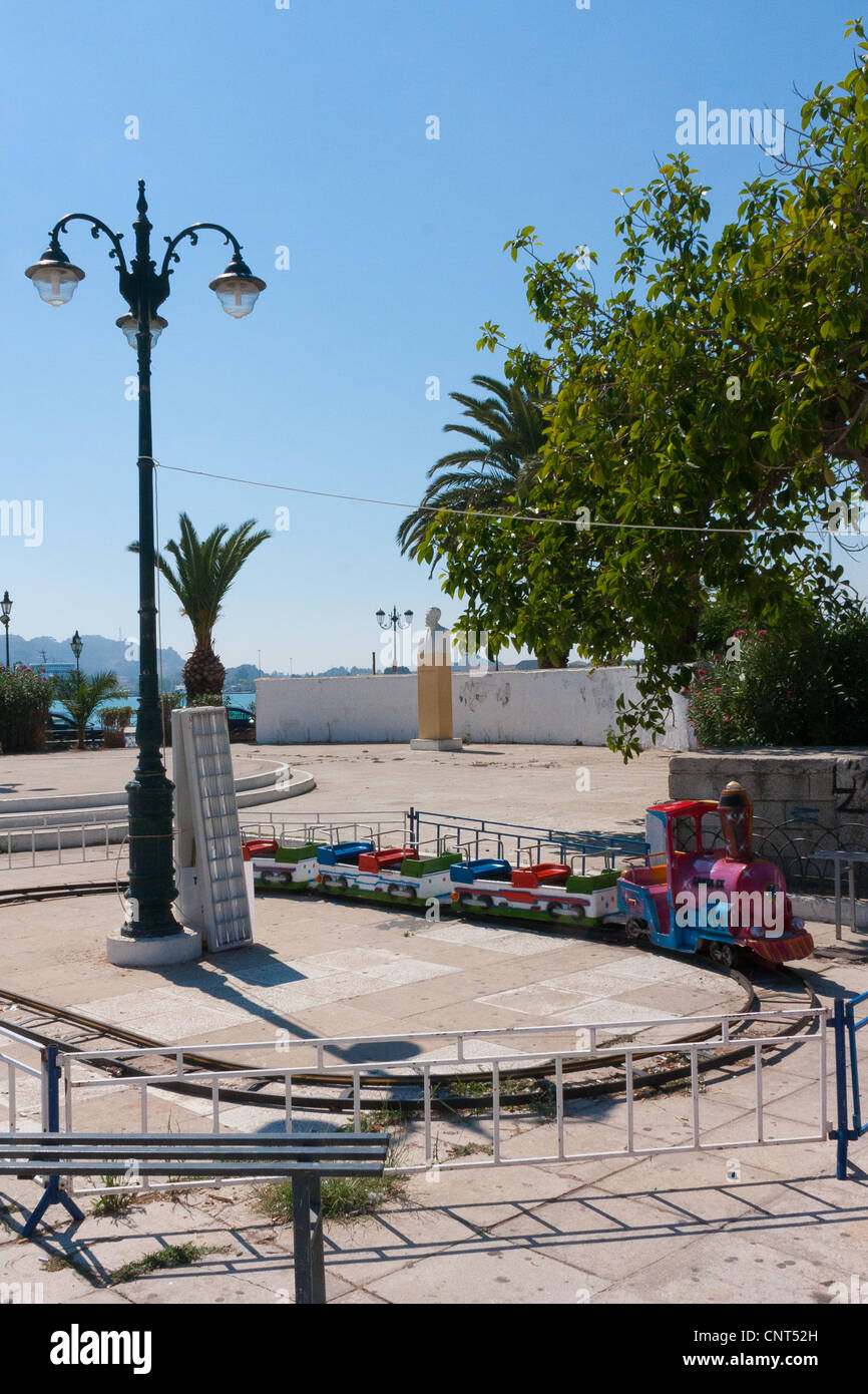Solomos Square, Zakynthos Town Stock Photo - Alamy