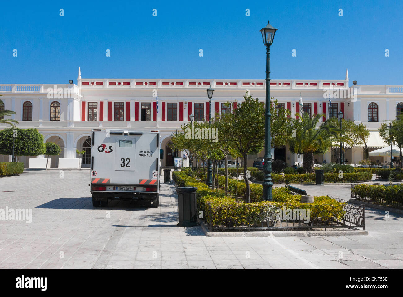 Solomos Square, Zakynthos Town Stock Photo - Alamy
