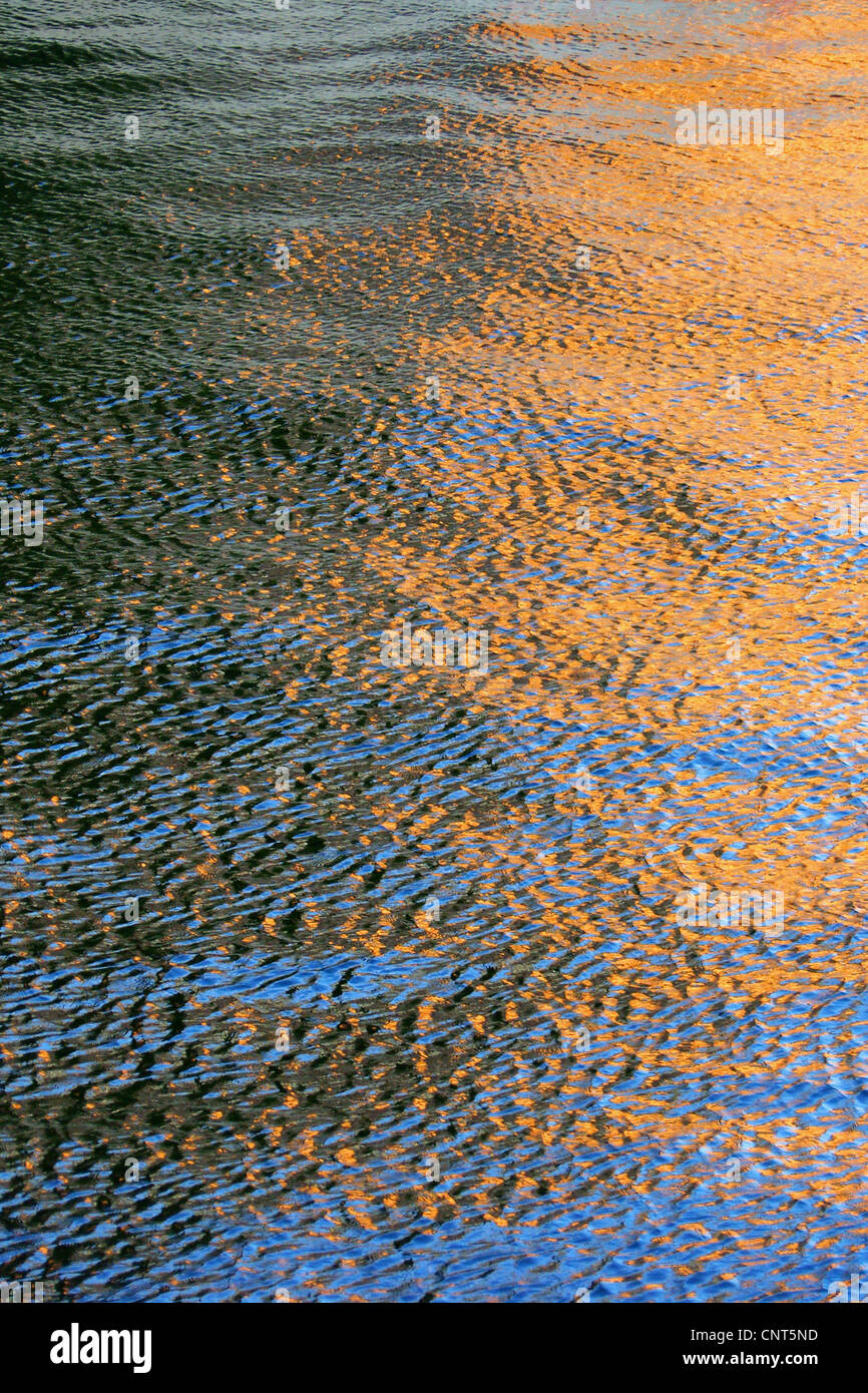 sun reflection on the water surface Stock Photo - Alamy