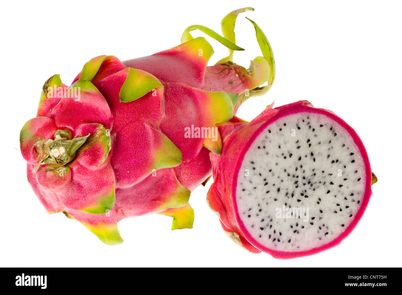 Tropical fruit - Dragonfruit isolated on white background Stock Photo ...