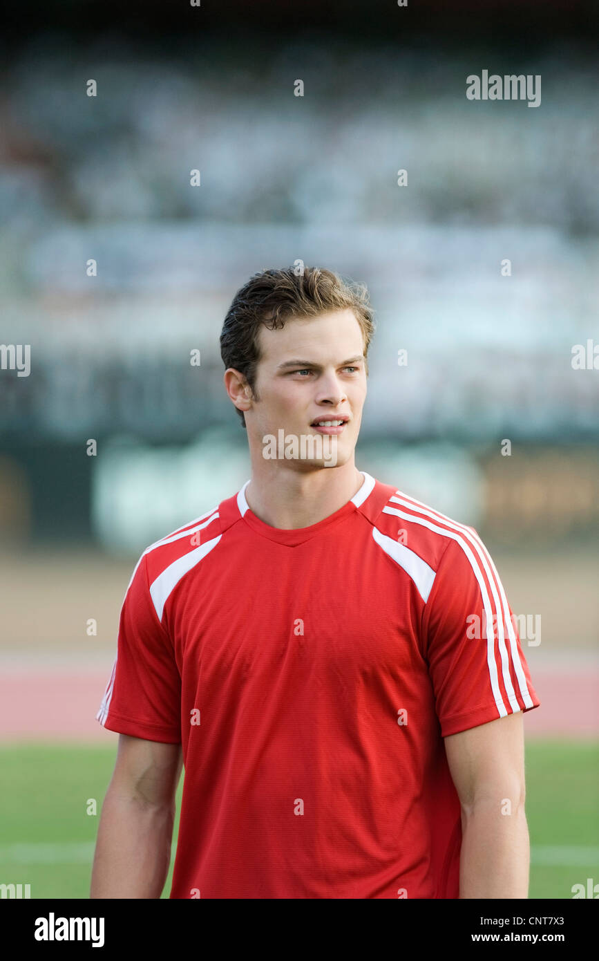 Male soccer player, portrait Stock Photo - Alamy